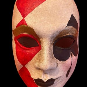 Limited Edition Pierrot's Face Original Venetian Handmade Mask Ideal ...