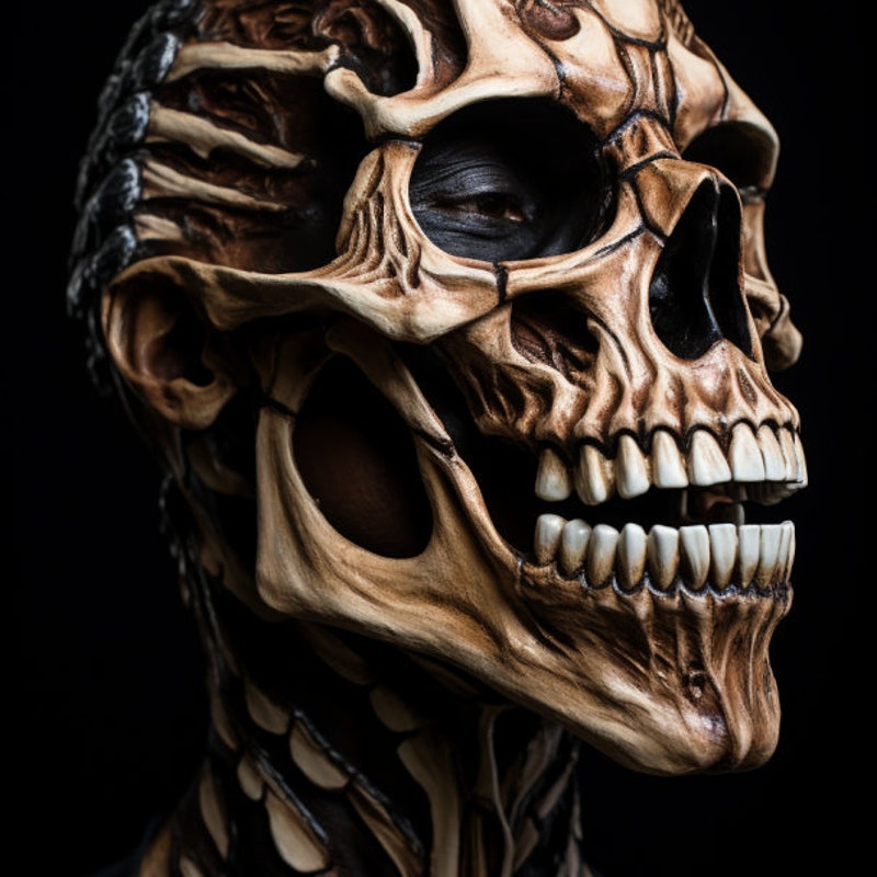 Realistic Skull Mask - Etsy