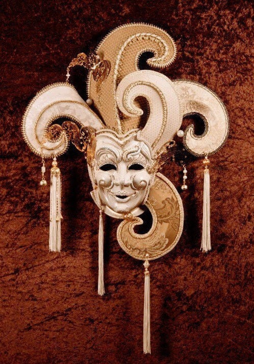 Venetian Mask for Carnival Real Costume From 1400 Century - Etsy