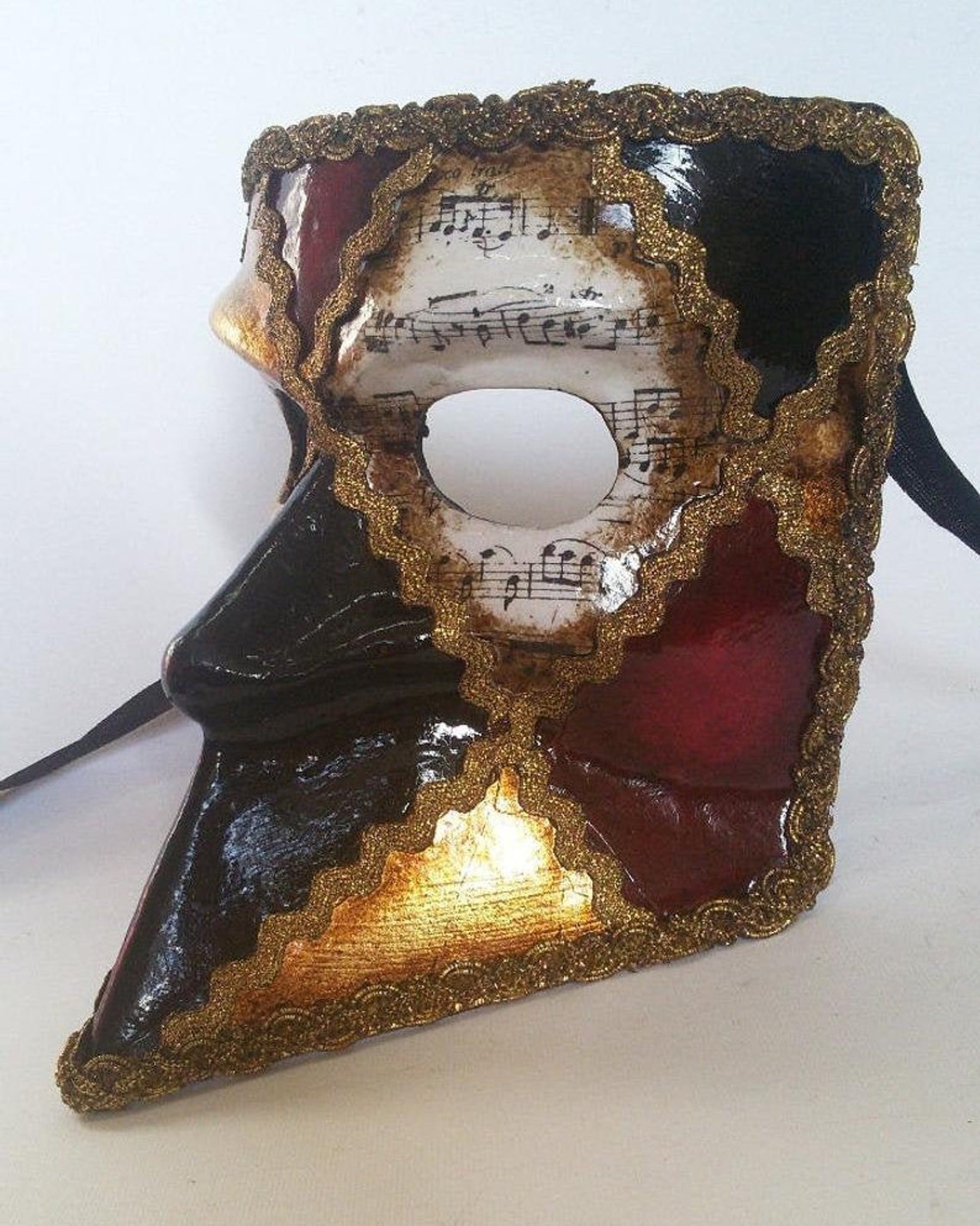 Bauta or Bautta Venetian Style Mask Hand Made in Paper Masks | Etsy