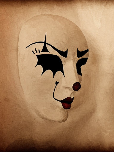 Limited Edition Special Pierrot Clown Mask for Your Next Masquerade ...