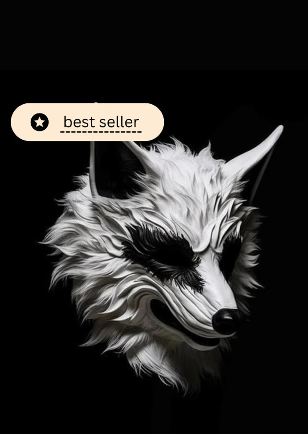 LIMITED EDITION. "venetian Sculpted Wolf Mask: A Work of Art to Show ...