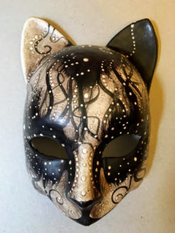 Venetian Cat Mask Handmade in Italy.venetian Mask in | Etsy
