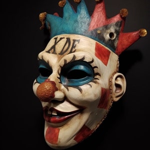 Handcrafted Venetian Mask With an Intriguing Combination of Bright ...