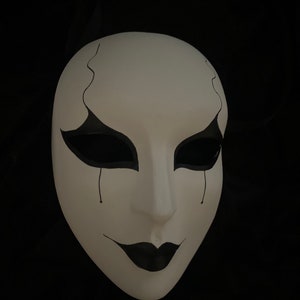 Limited Edition Pierrot's Face Original Venetian Handmade Mask Ideal ...
