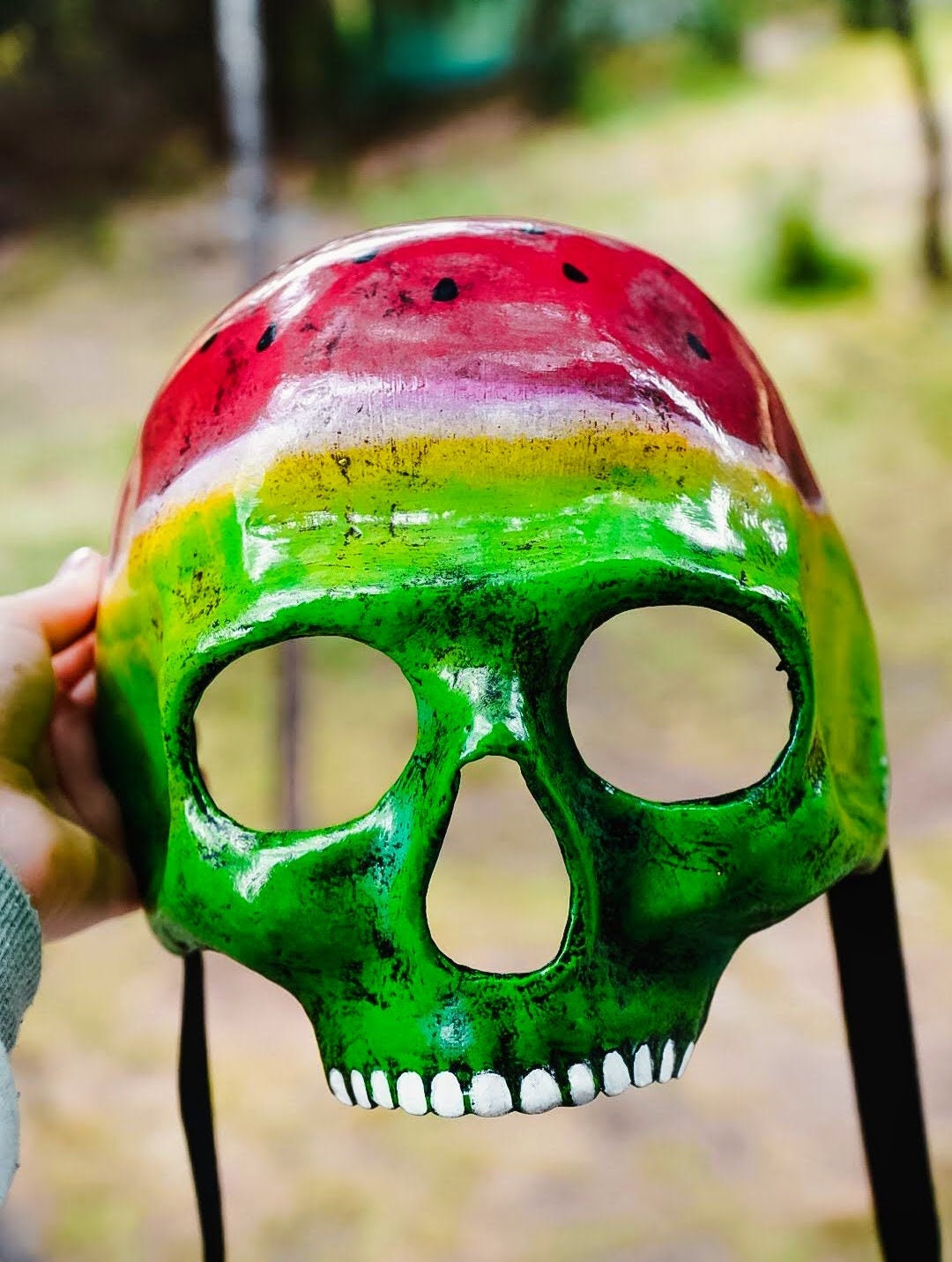 Mask Ready - Skull Mask Watermelon Fruit Venetian Style - Etsy