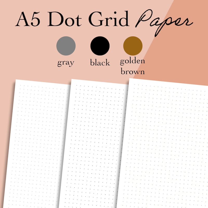 Dot Grid Paper - Etsy