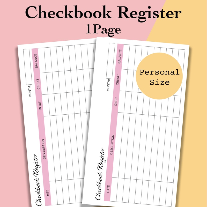 Checkbook - Etsy