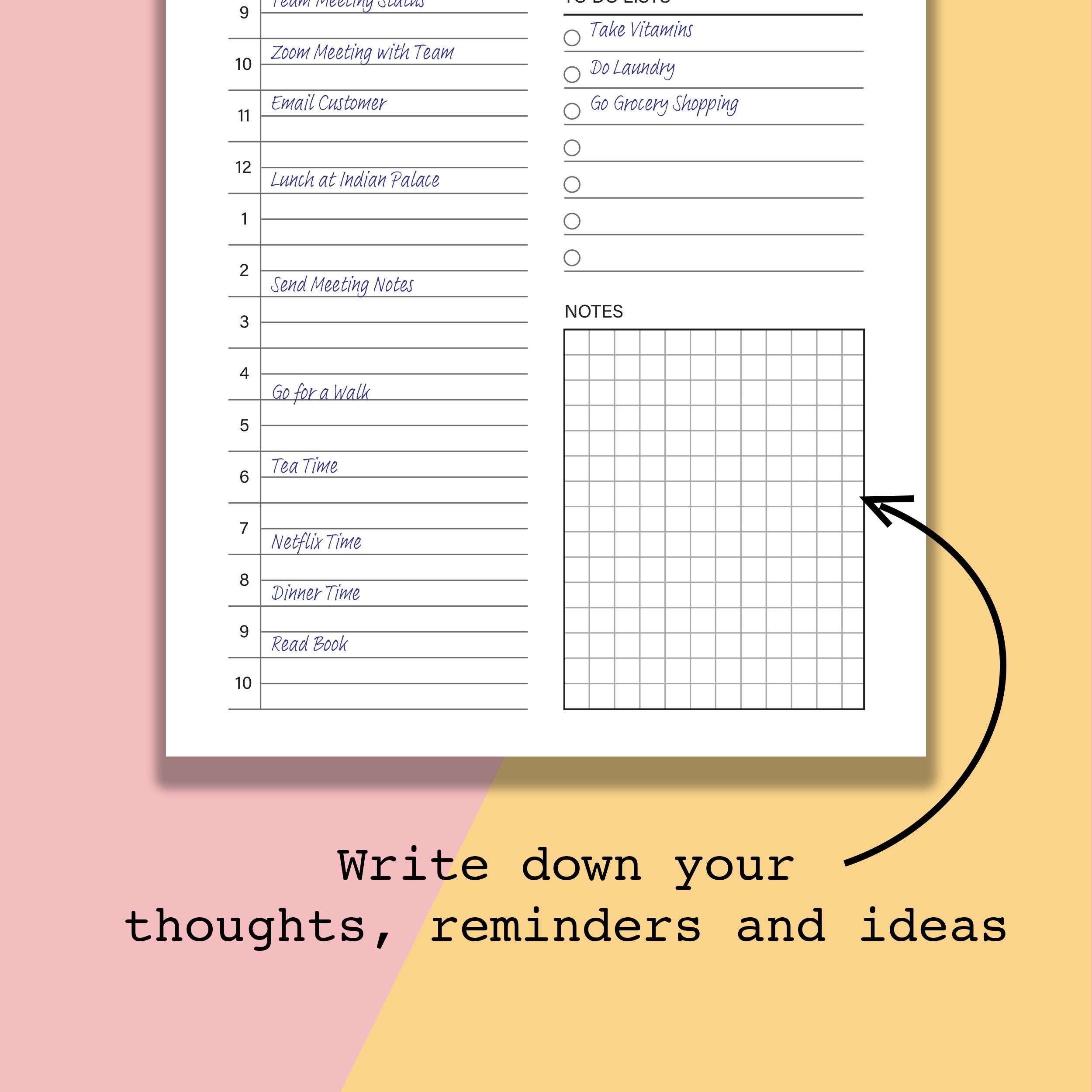 Daily Half Hour Planner PDF, Daily Printable Inserts, Daily Hourly ...