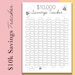 10k Savings Tracker Printable, 10000 Savings Challenge Tracker, Money ...