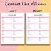 Classic Happy Planner Contact Pages, Happy Planner Address Book ...