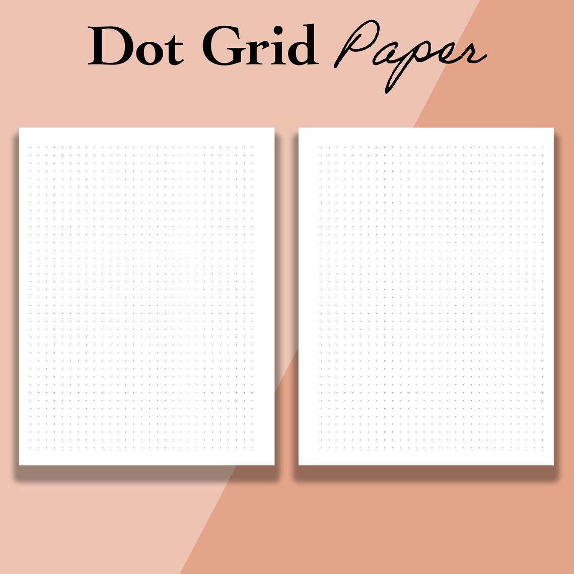 Classic Happy Planner Dot Grid Lined Paper Insert, Printable Writing ...
