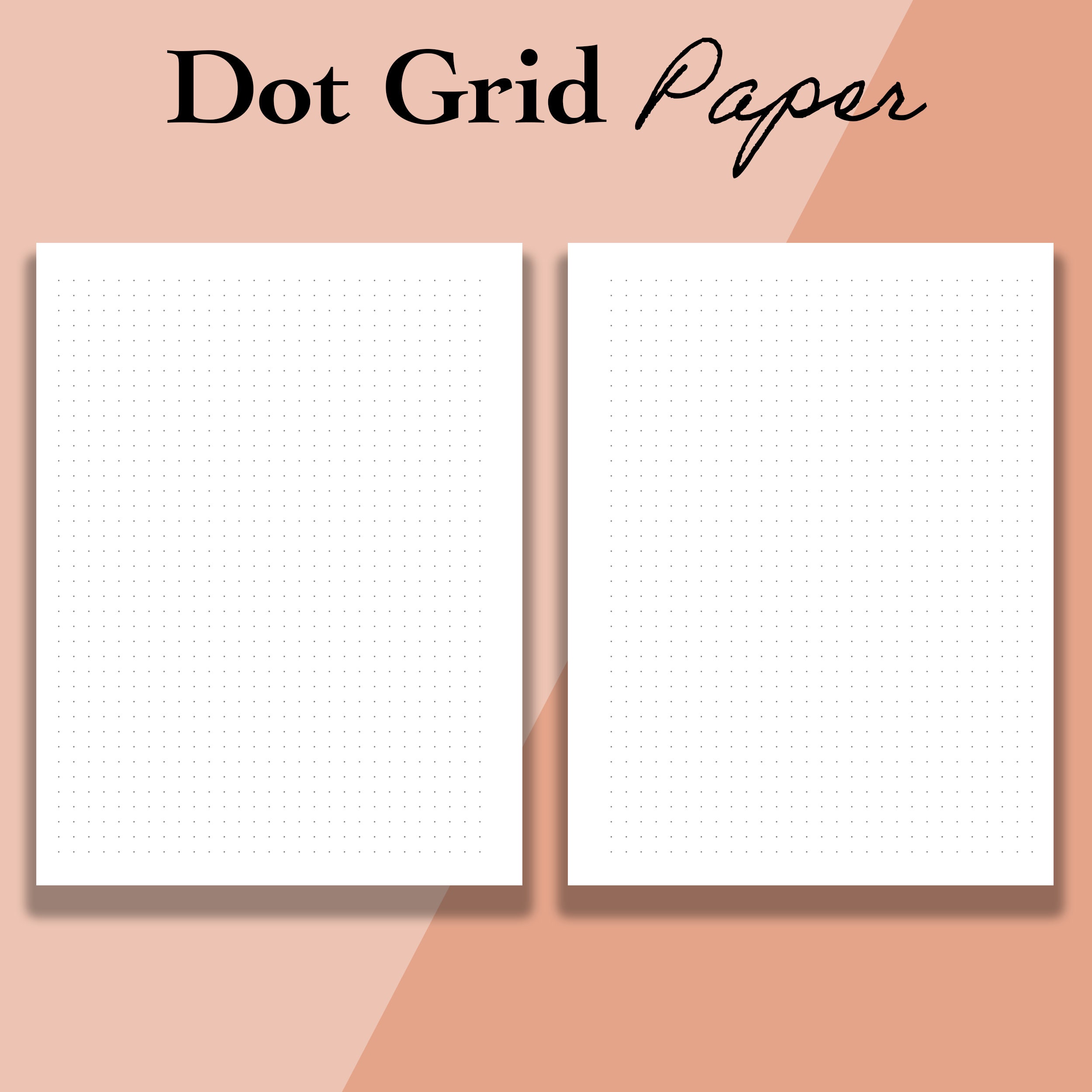 Classic Happy Planner Dot Grid Lined Paper Insert, Printable Writing ...