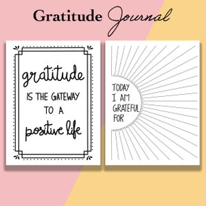 Classic Happy Planner Gratitude Journal Printable Page, Daily Gratitude ...