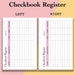 Mini Happy Planner Check Register Printable Planner, Mini HP Checkbook ...