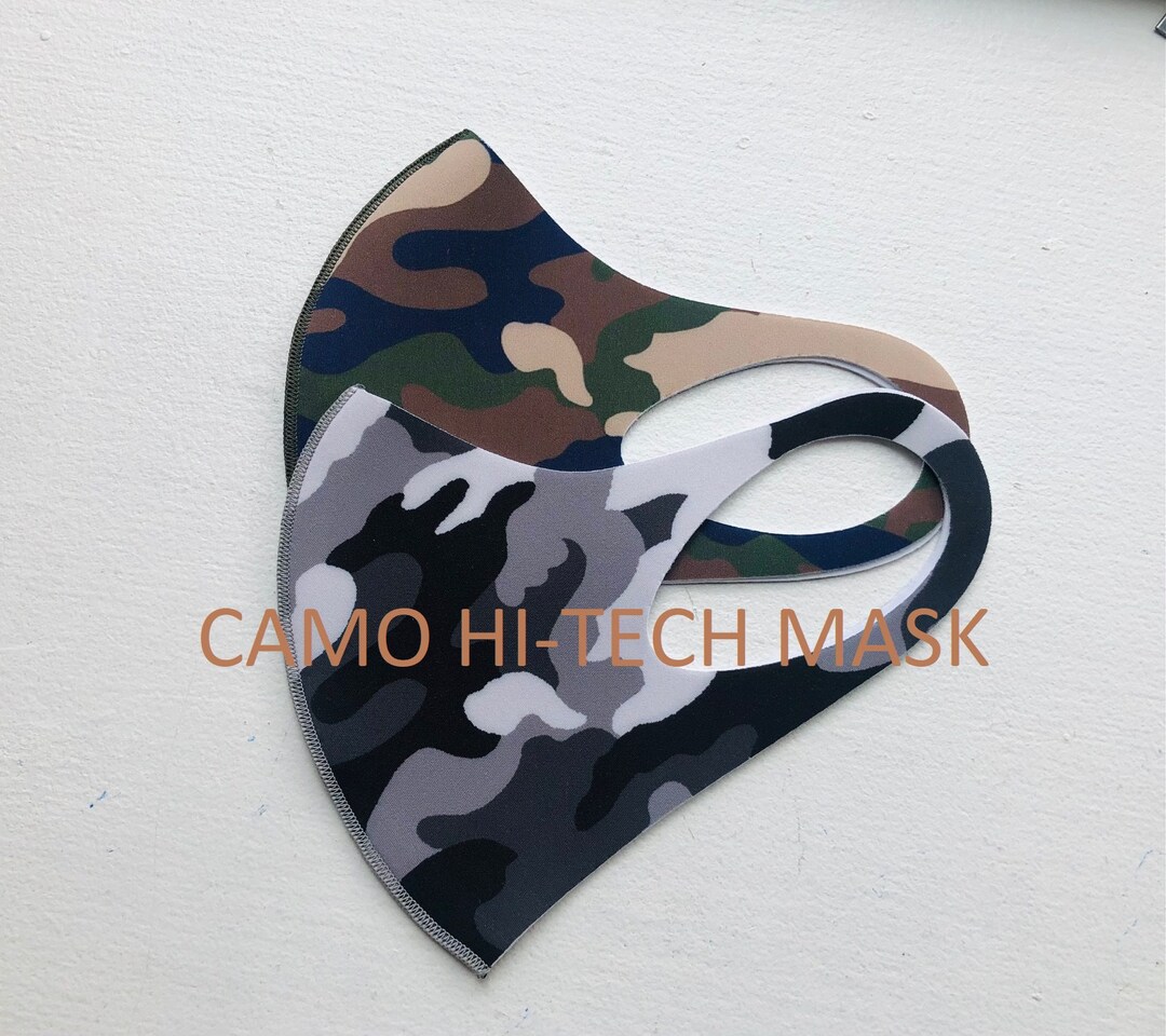 CAMO 3D HI-TECH Mask Neo Microfiber Neoprene Washable Reusable Quick ...