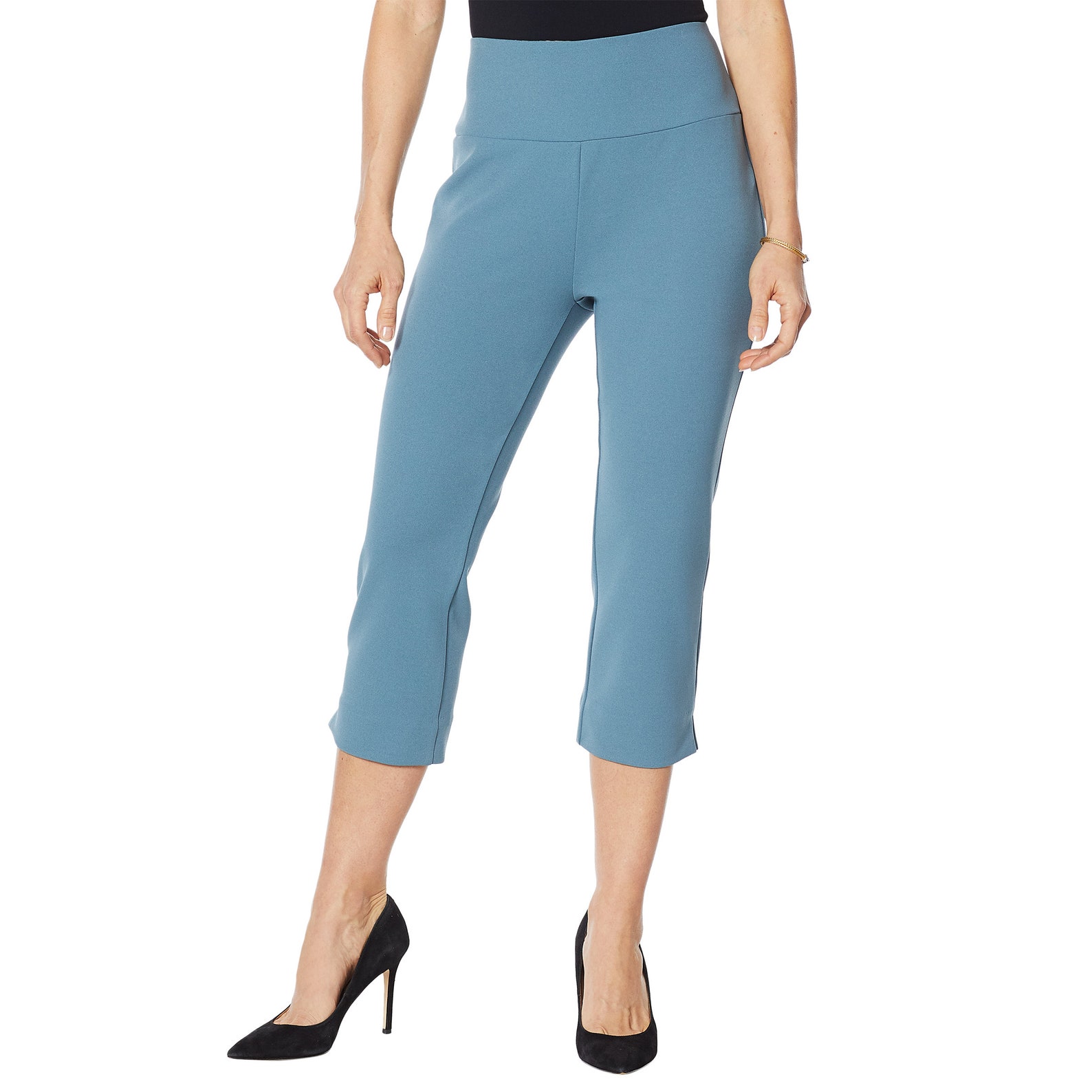 Crepe Knit Capri Pant: Tummy Control, Plus Size Available - Etsy