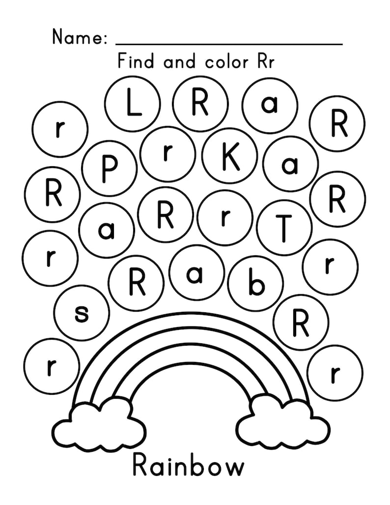 Printable Find the Letter A-Z Alphabet Coloring Pages Alphabet Search ...