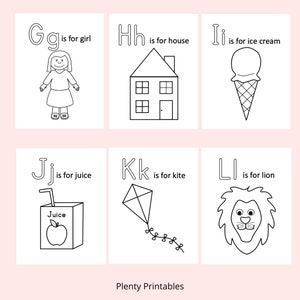 Printable A is For... Letter A-Z Alphabet Coloring Pages | Alphabet ...