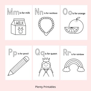 Printable A is For... Letter A-Z Alphabet Coloring Pages | Alphabet ...