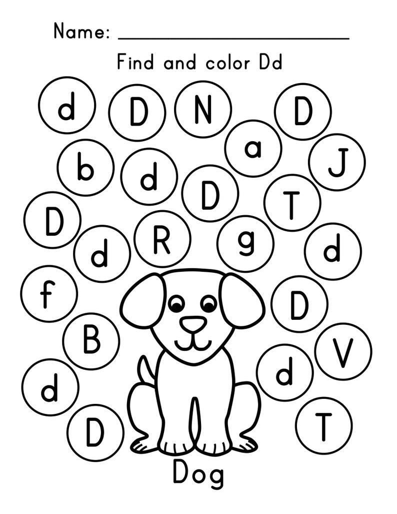 Printable Find the Letter A-Z Alphabet Coloring Pages Alphabet Search ...