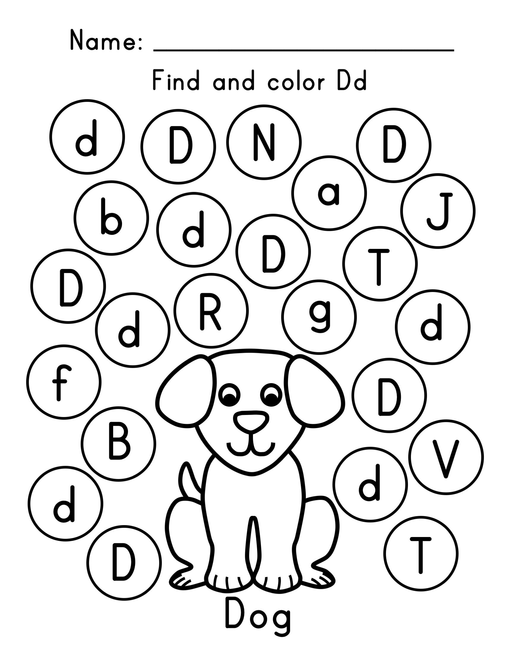 Printable Find the Letter A-Z Alphabet Coloring Pages Alphabet Search ...