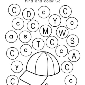 Printable Find the Letter A-Z Alphabet Coloring Pages | Alphabet Search ...