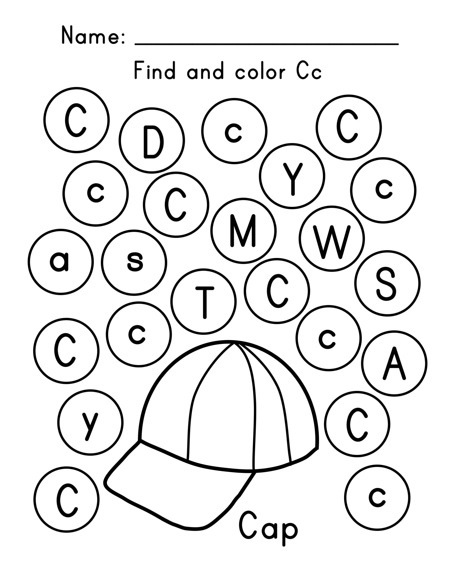 Printable Find the Letter A-Z Alphabet Coloring Pages | Alphabet Search ...