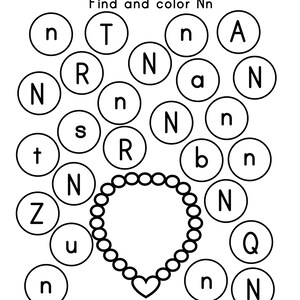 Printable Find the Letter A-Z Alphabet Coloring Pages | Alphabet Search ...