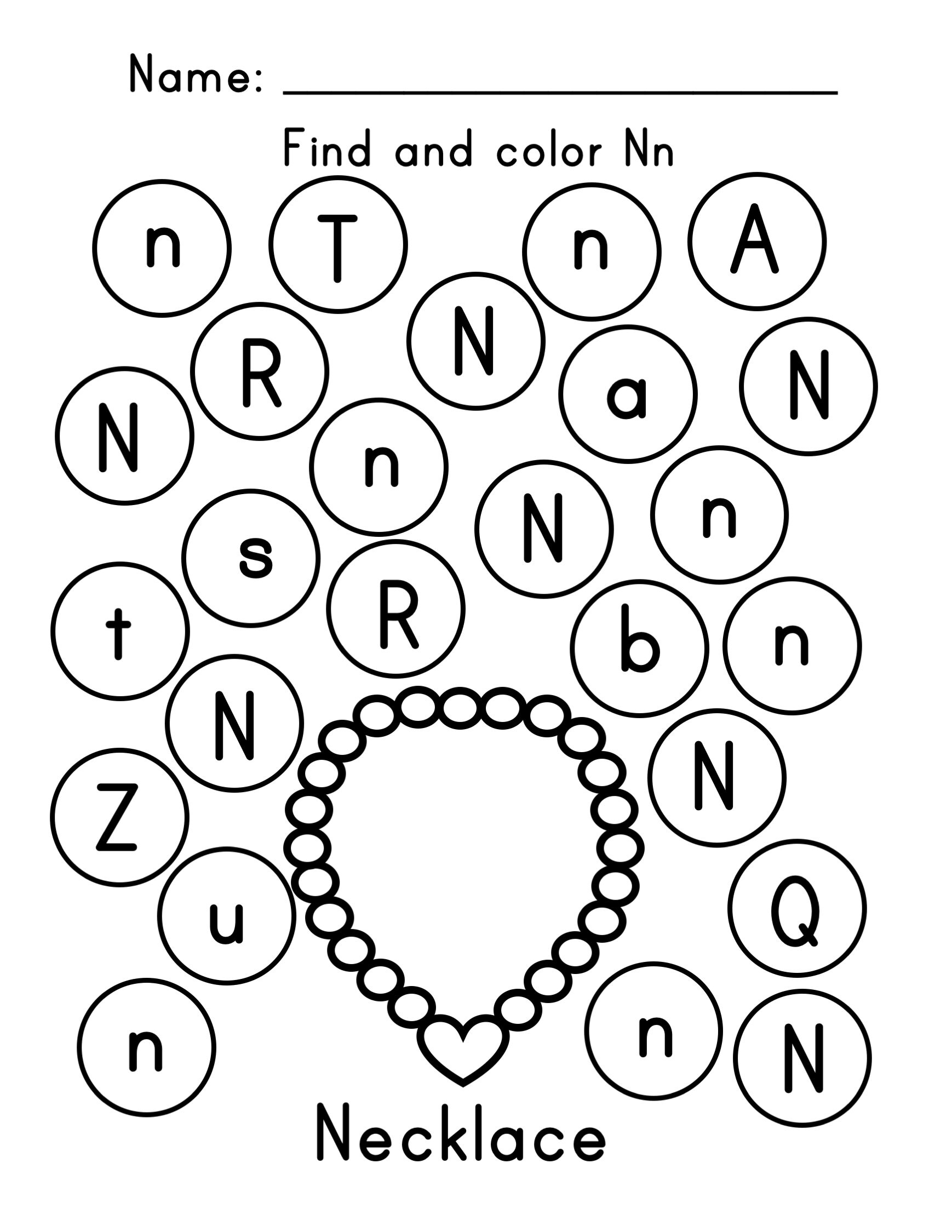 Printable Find the Letter A-Z Alphabet Coloring Pages | Alphabet Search ...