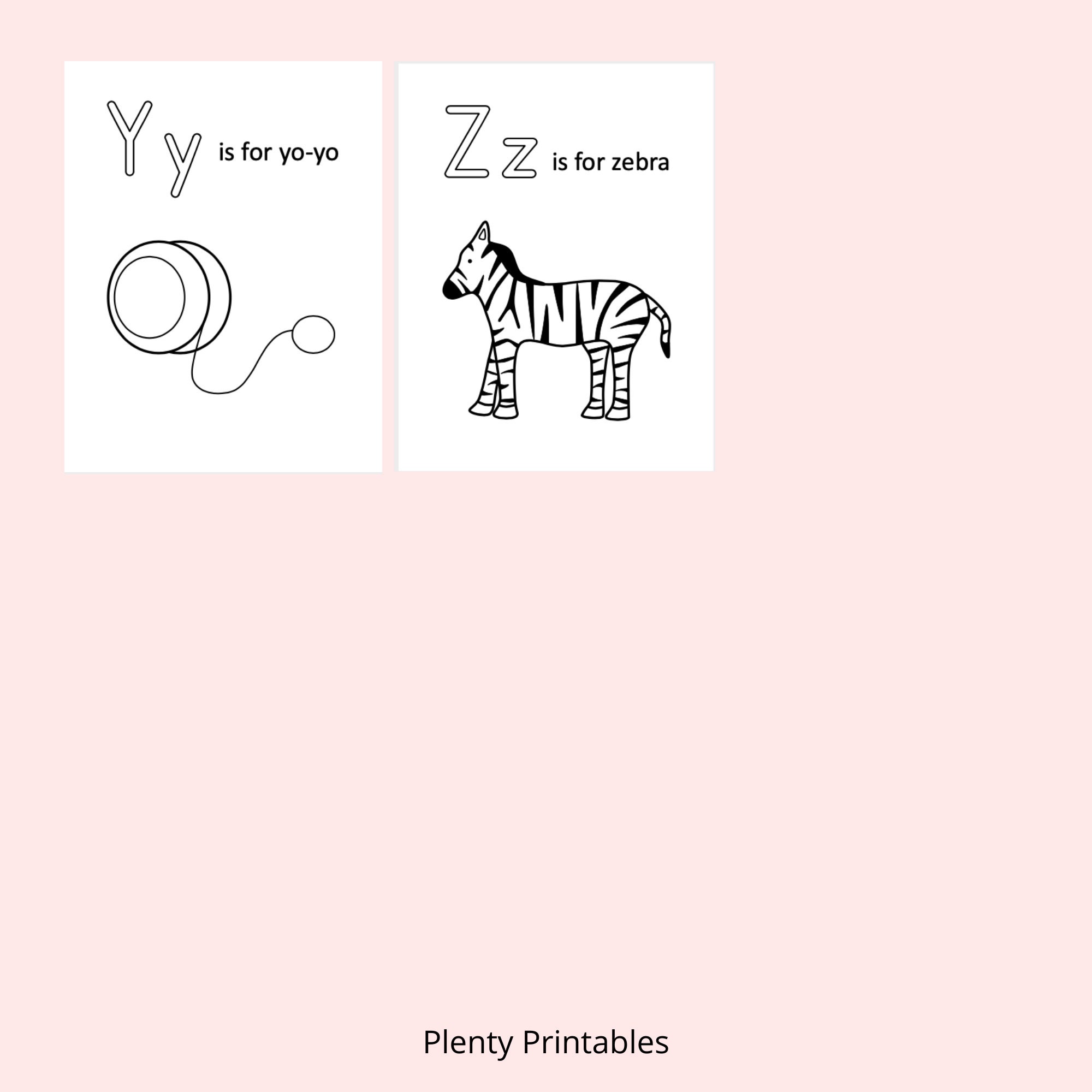 Printable A is For... Letter A-Z Alphabet Coloring Pages | Alphabet ...