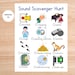 Sound Scavenger Hunt | 6 Versions | Listening Game | Summer Activity ...