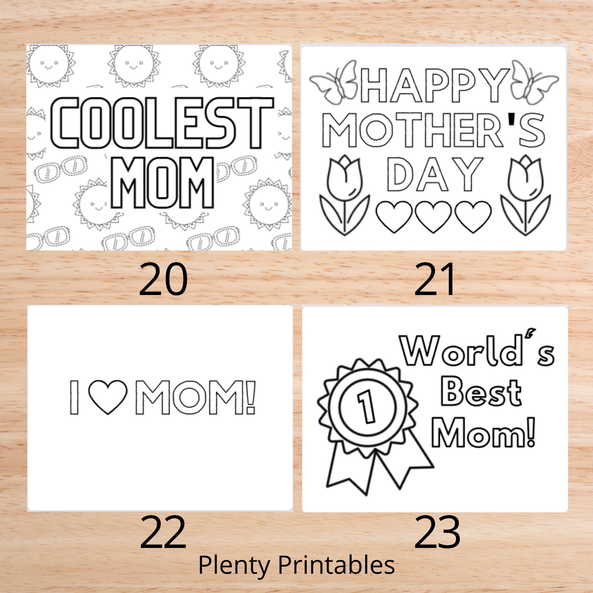 Best Mom & Mother's Day 30 Coloring Page Bundle | All About Mom Fill-in ...