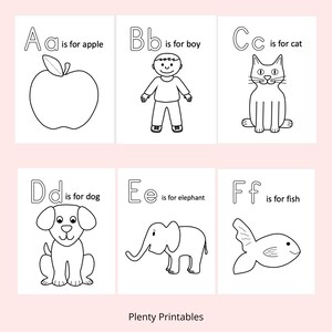 Printable A is For... Letter A-Z Alphabet Coloring Pages | Alphabet ...