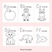 Printable A is For... Letter A-Z Alphabet Coloring Pages | Alphabet ...