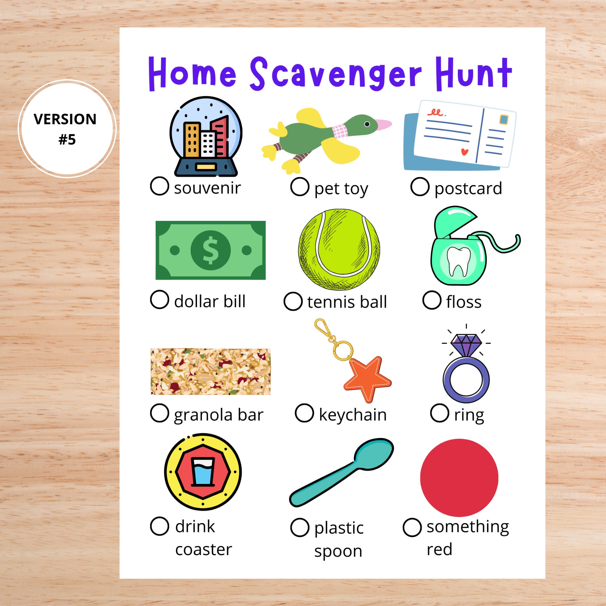 Home Scavenger Hunt 6 Versions Indoor Treasure Hunt Summer Activities ...