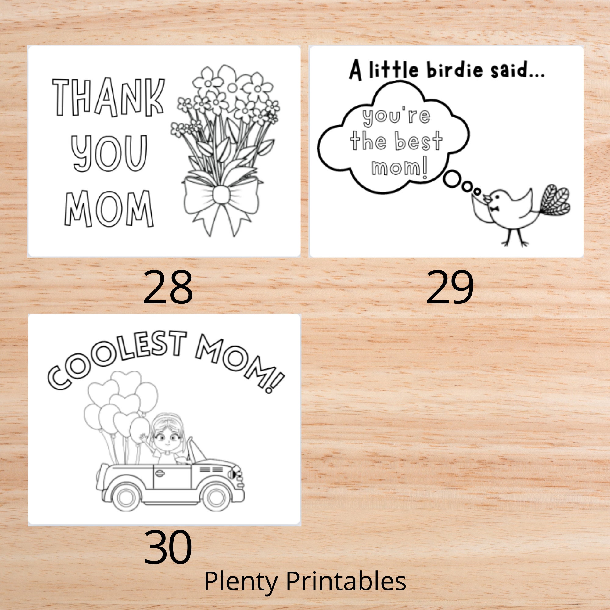Best Mom & Mother's Day 30 Coloring Page Bundle | All About Mom Fill-in ...