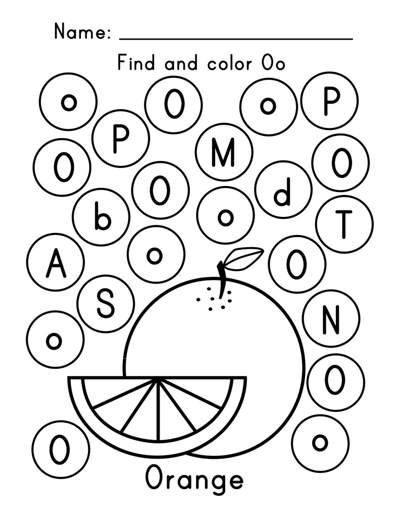 Printable Find the Letter A-Z Alphabet Coloring Pages Alphabet Search ...