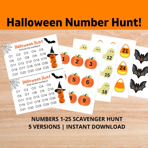 Halloween Scavenger Hunt - Etsy