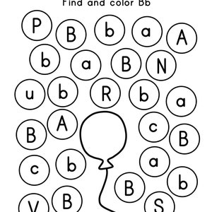 Printable Find the Letter A-Z Alphabet Coloring Pages | Alphabet Search ...