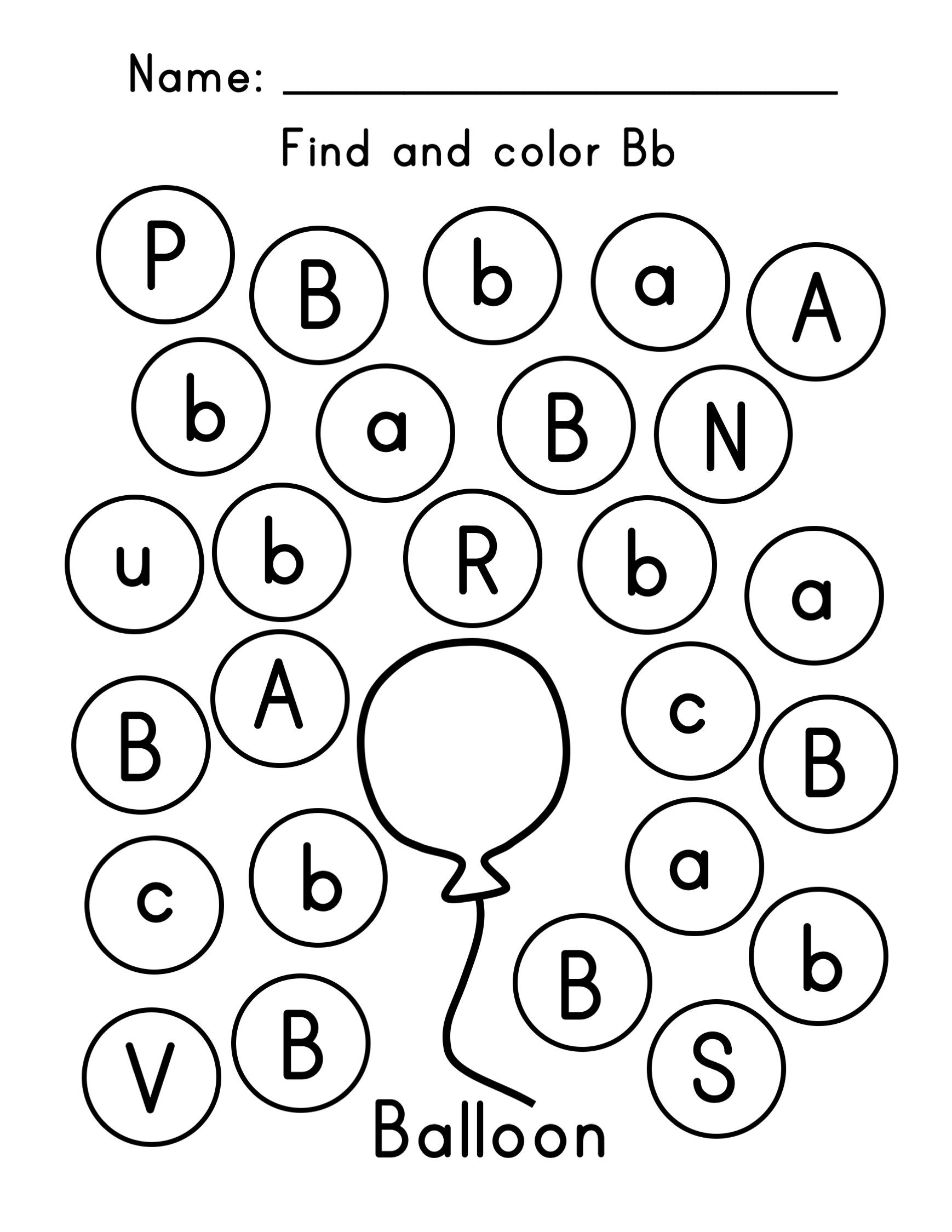 Printable Find the Letter A-Z Alphabet Coloring Pages | Alphabet Search ...
