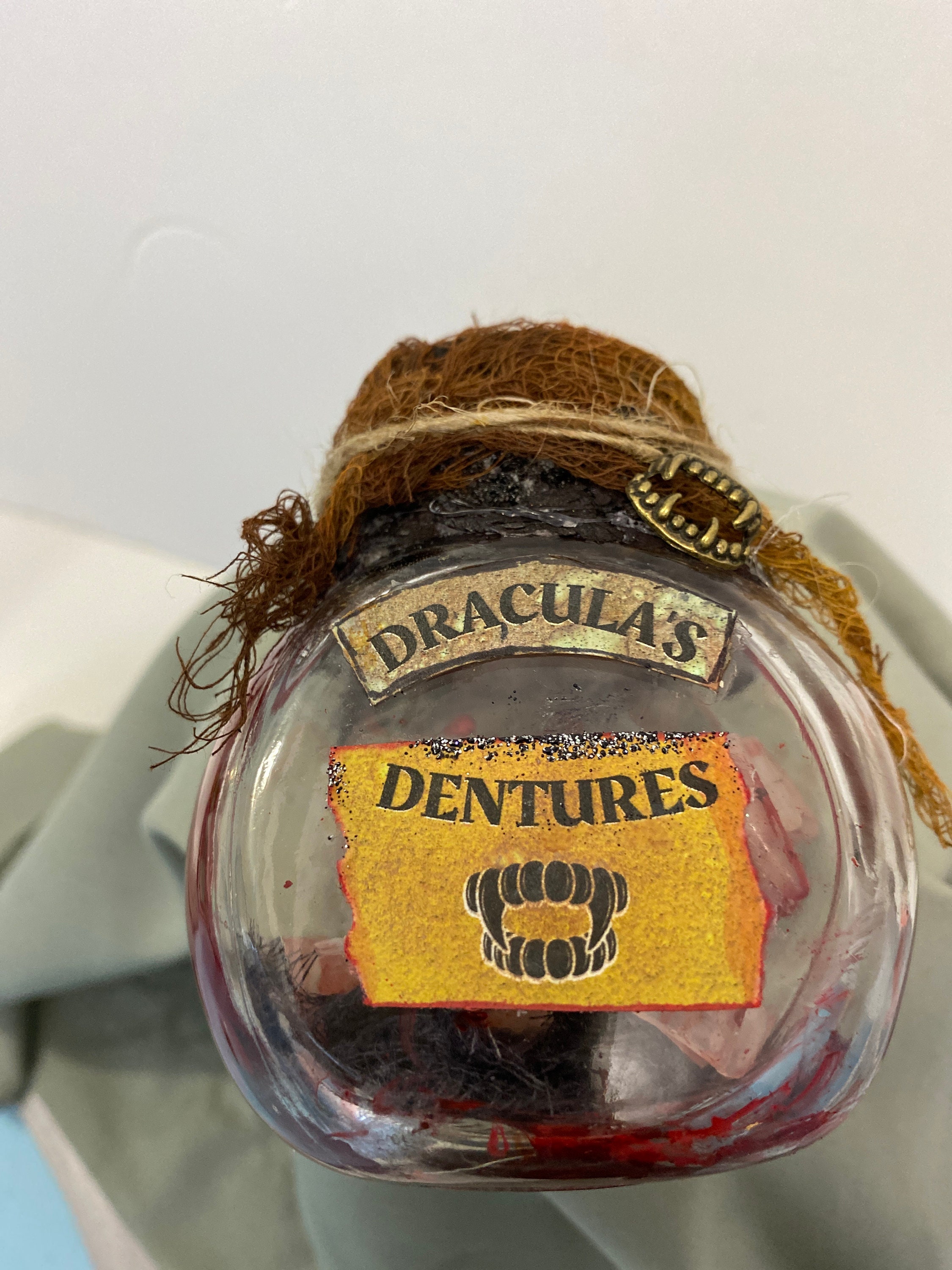 Dracula Gothic Vampire Halloween Witch Spell Apothecary Bottle Decor - Etsy