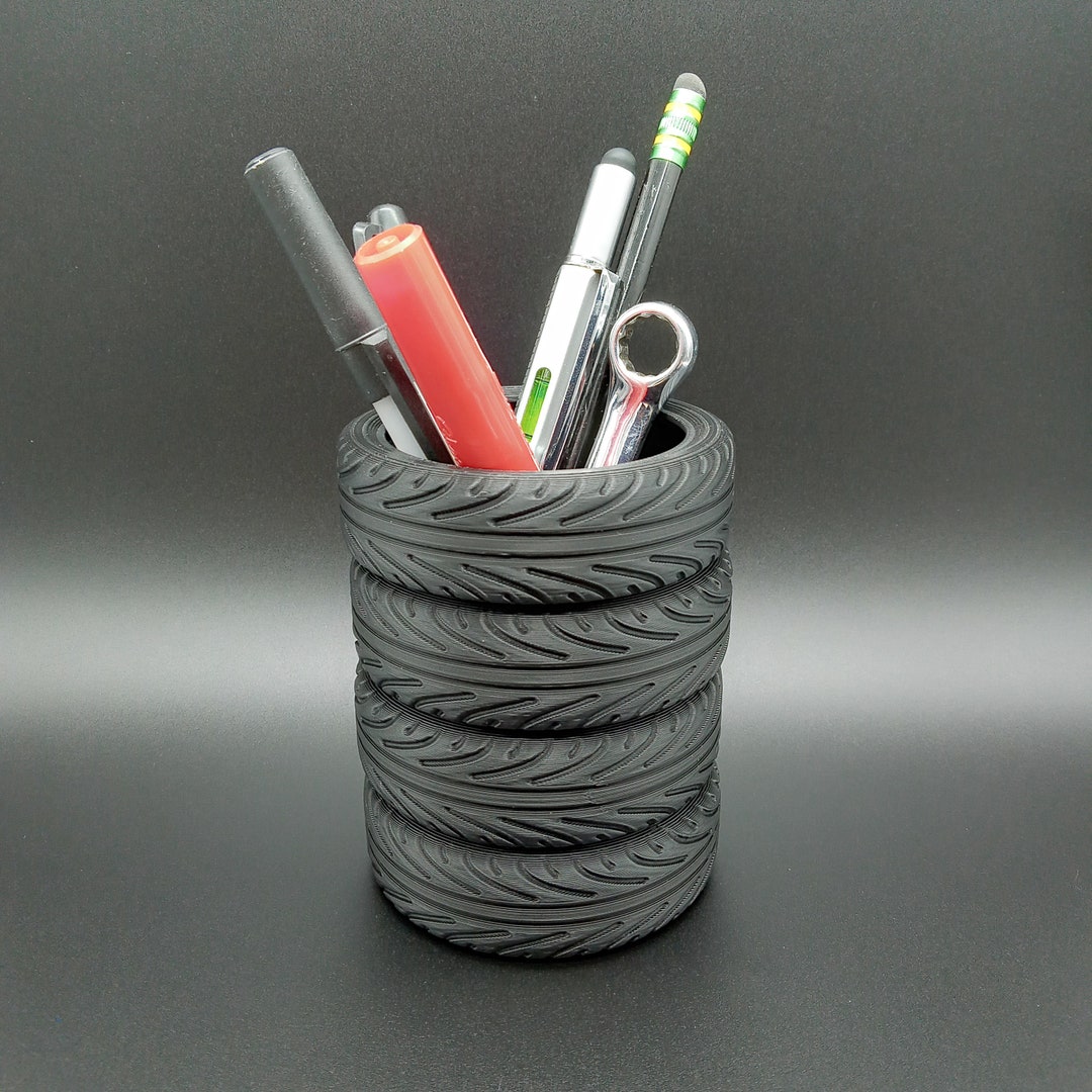 Tire Stack Pen Pencil Holder | Pen Holder | Mechanic | Desk Organizer ...