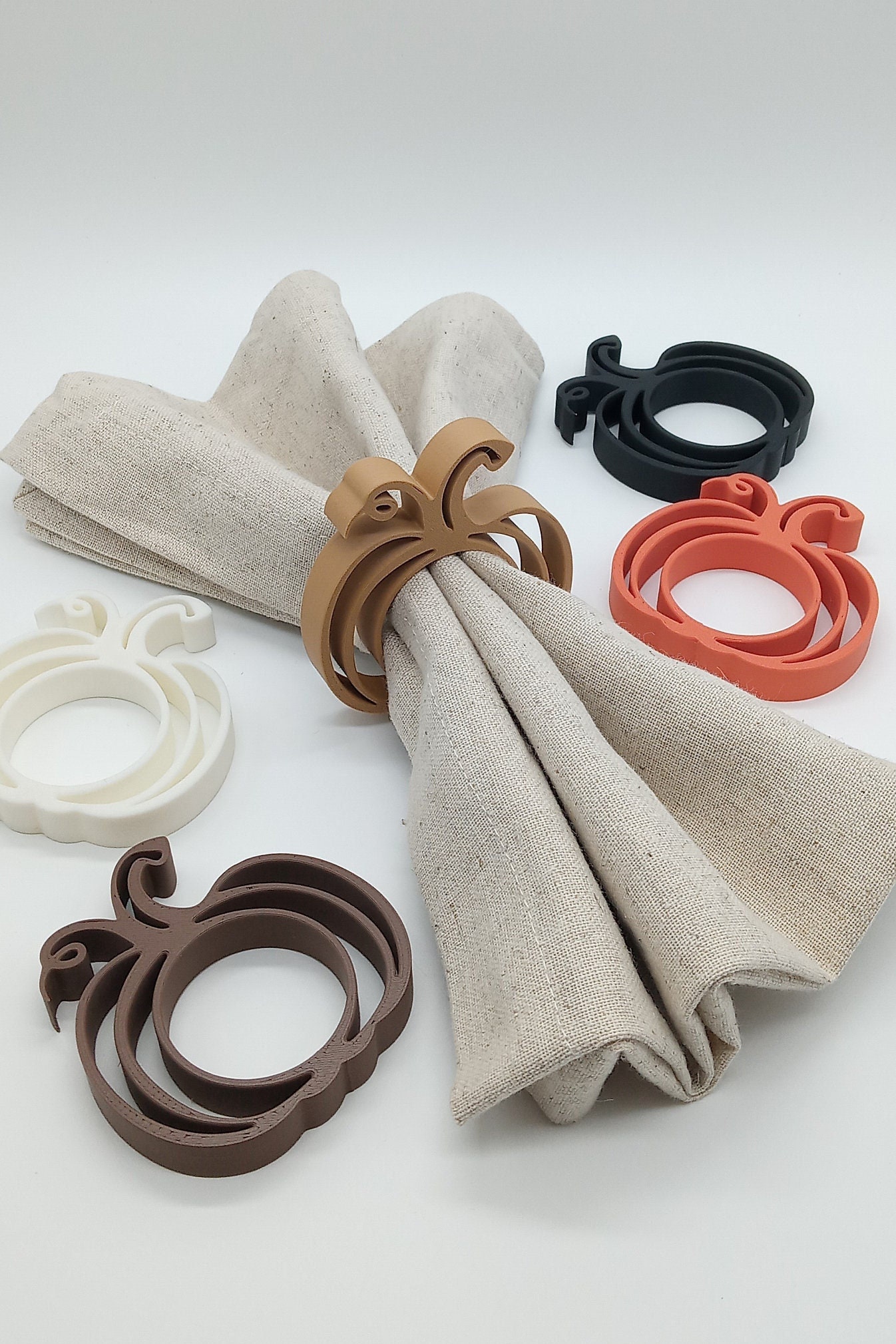 Thanksgiving Pumpkin Napkin Rings | Fall Napkin Holder | Thanksgiving ...