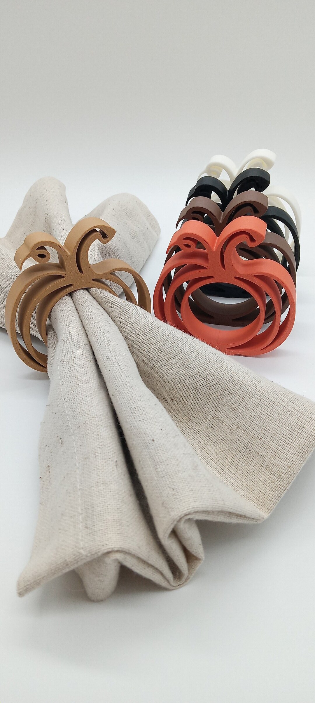 Thanksgiving Pumpkin Napkin Rings | Fall Napkin Holder | Thanksgiving ...