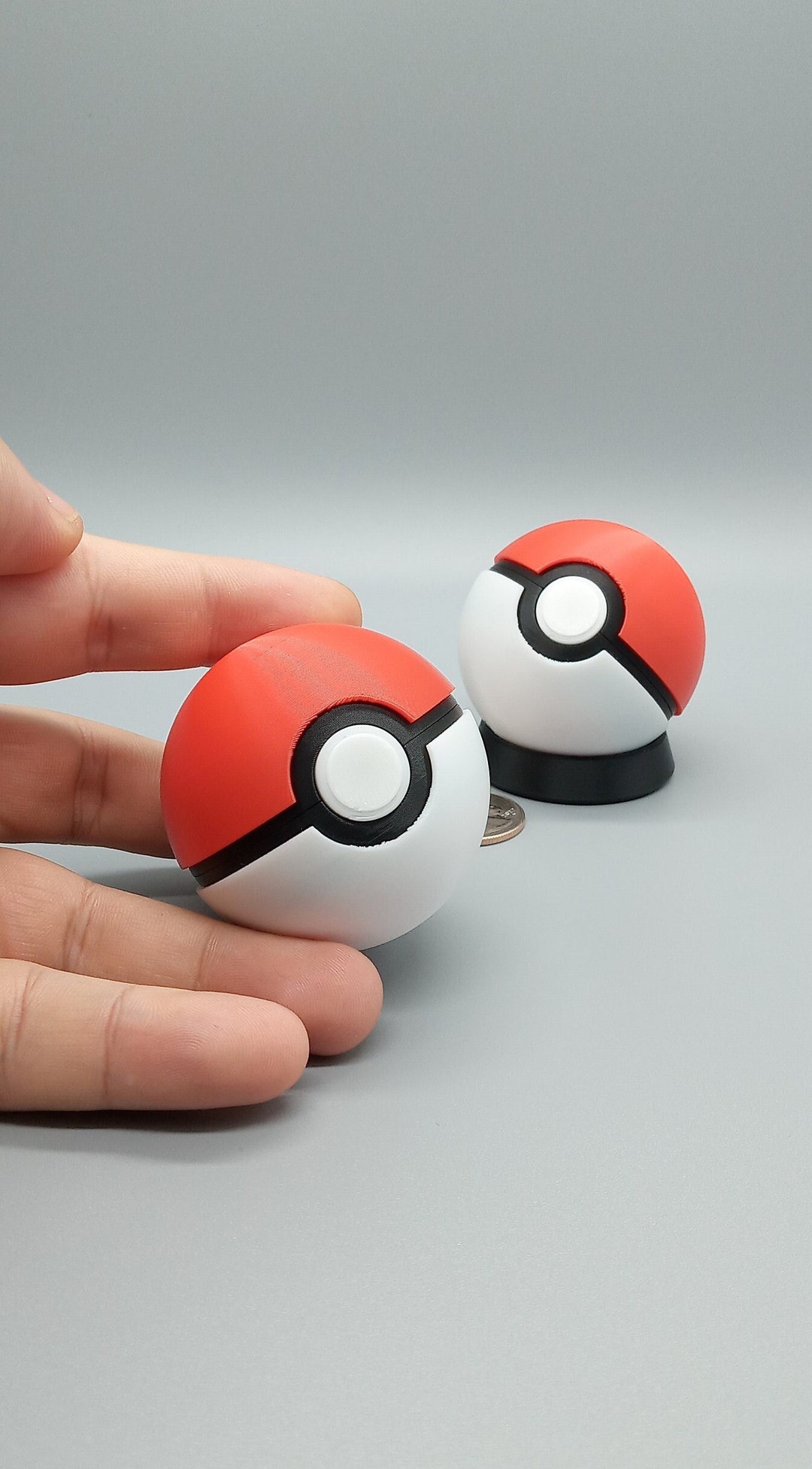 Pokeball 2 Pack Pokemon | Functional Articulated Mini Pokeballs | Desk ...