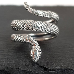 Snake Ring 925 Silver Anaconda Ring Snake Women Ring Snake - Etsy
