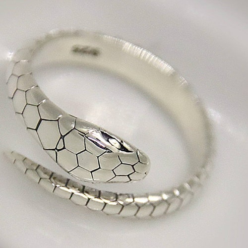 Sterling Silver Snake Toe Ring Silver Ring Reptile Ring - Etsy