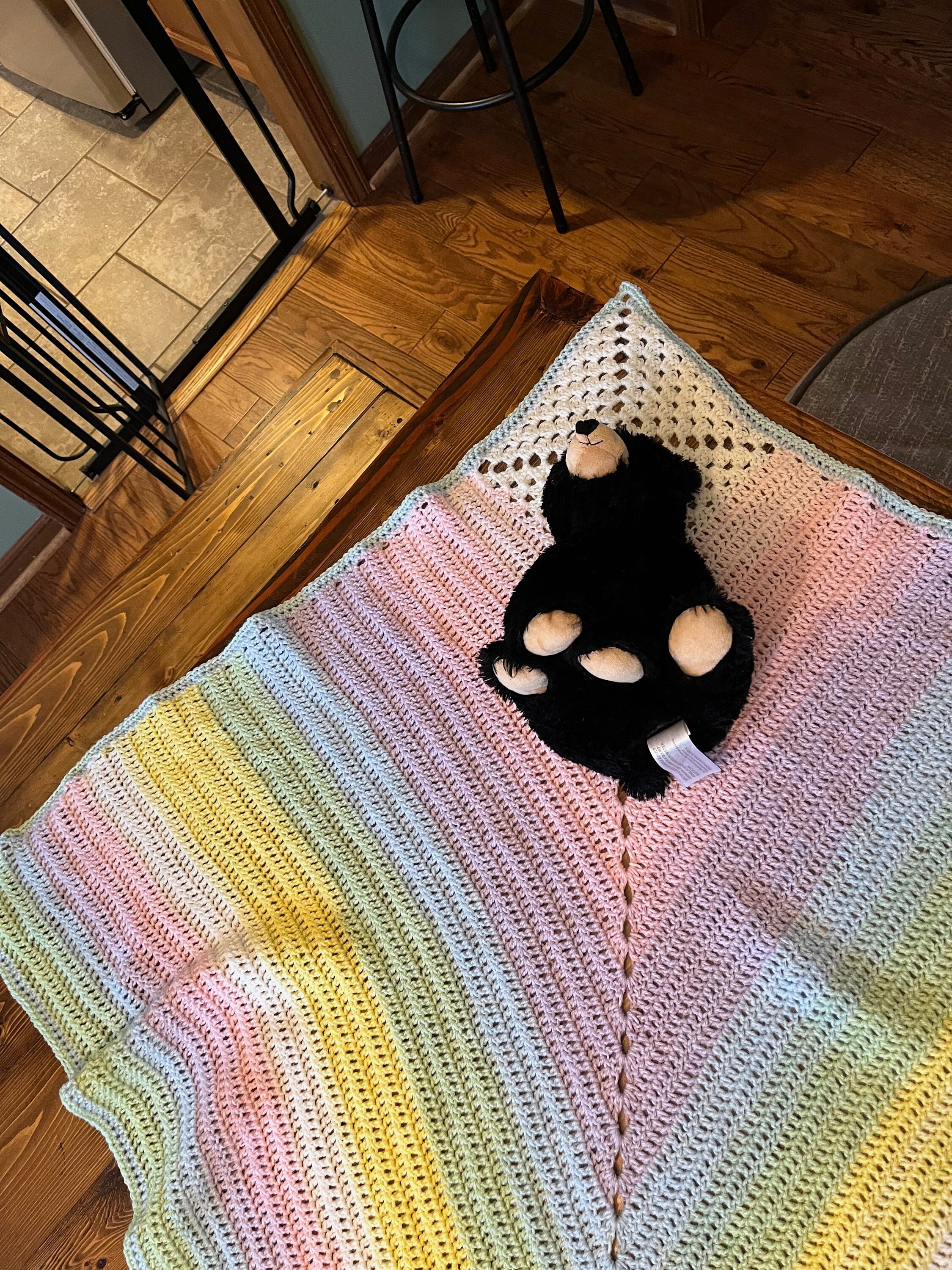 Rainbow Swaddle Baby Blanket Crochet Pattern - Etsy