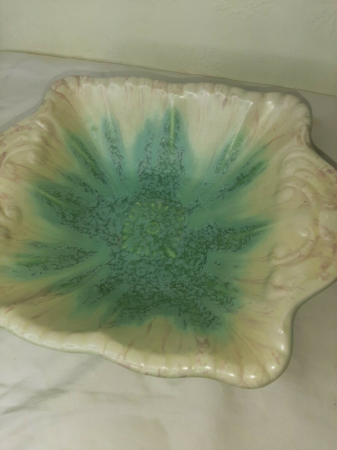 Rare Crown Devon Art Deco Artware Bowl Handpainted Splatter Pattern C ...